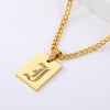 Engraved Old English Tag Necklace – The Jewel Parlor